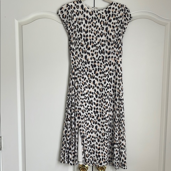 LOFT | Dresses | Loft Leopard Print Midi Dress | Poshmark